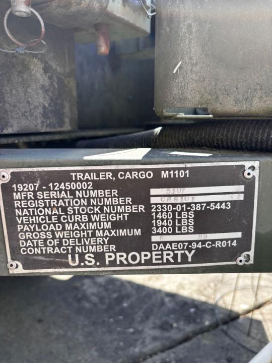 Military Silver Eagle M1101 Aluminum Cargo Trailer | ManStuff